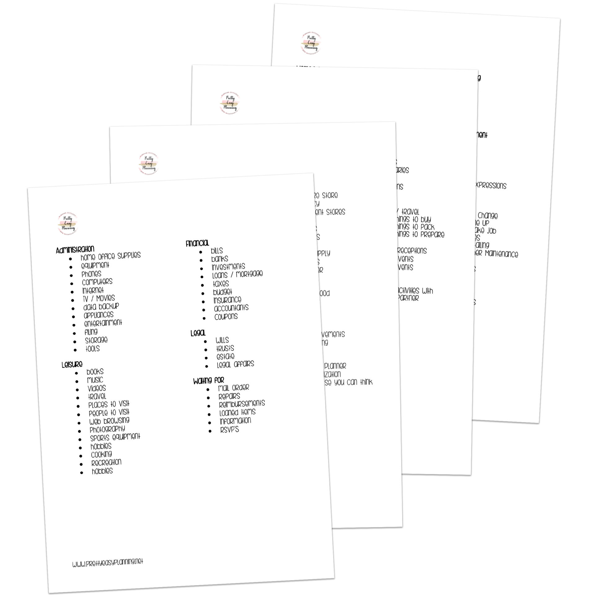 Brain Dump Trigger List