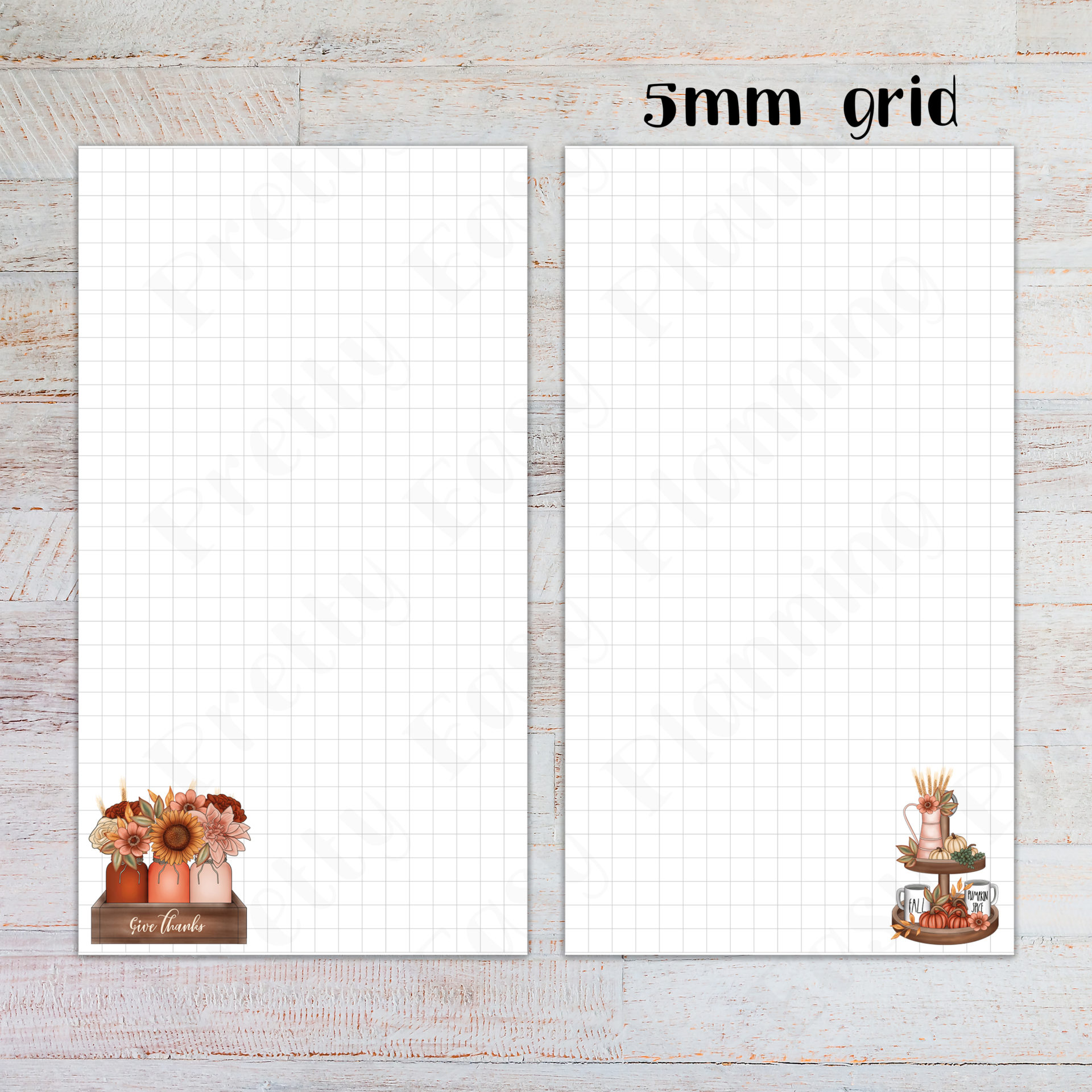 Fall Grid Notes Personal Size